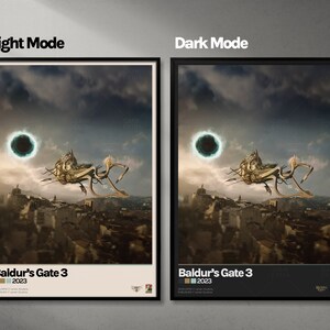 Baldur's Gate 3 Poster [ Physical Print | Game Wall Art | Poster Art ...