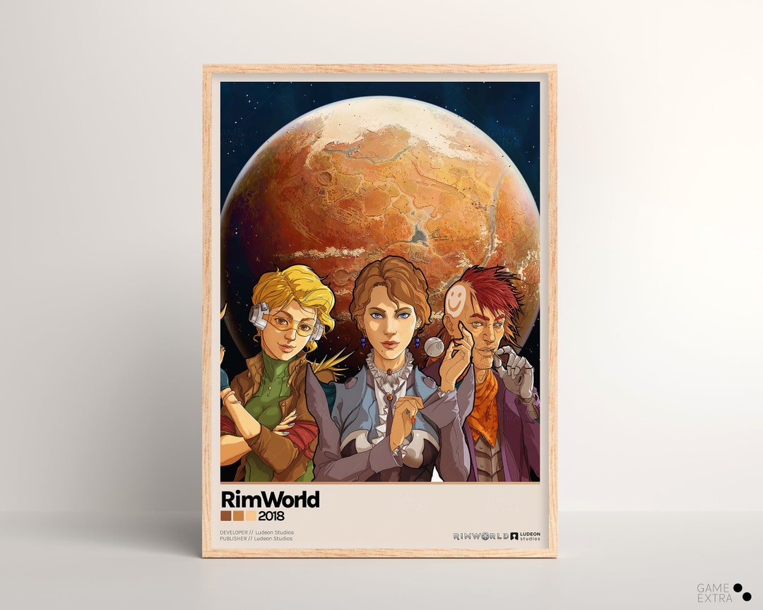 Rimworld Poster [ Light & Dark Mode | Minimalist | Physical Print ...