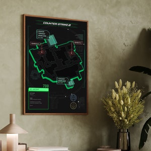 Counter-strike X Ancient Map Poster [ Game Wall Art | Poster Print ...