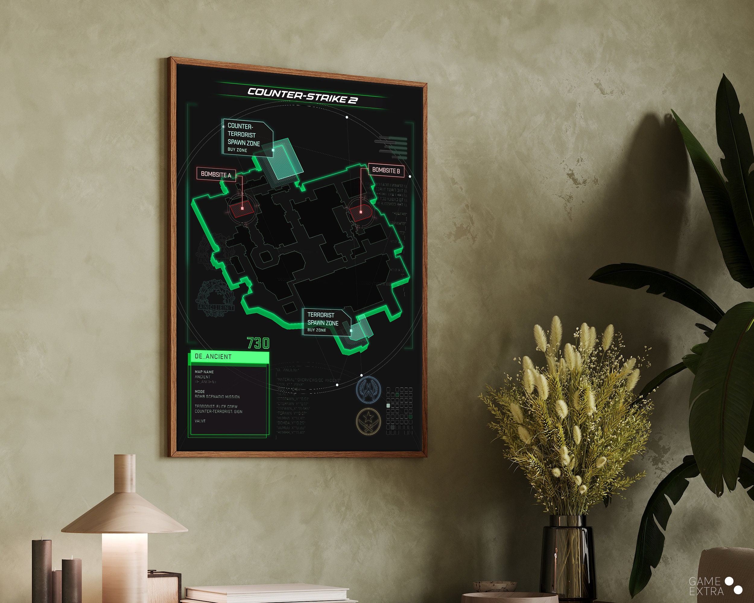 Counter-strike X Ancient Map Poster Game Wall Art Poster - Etsy