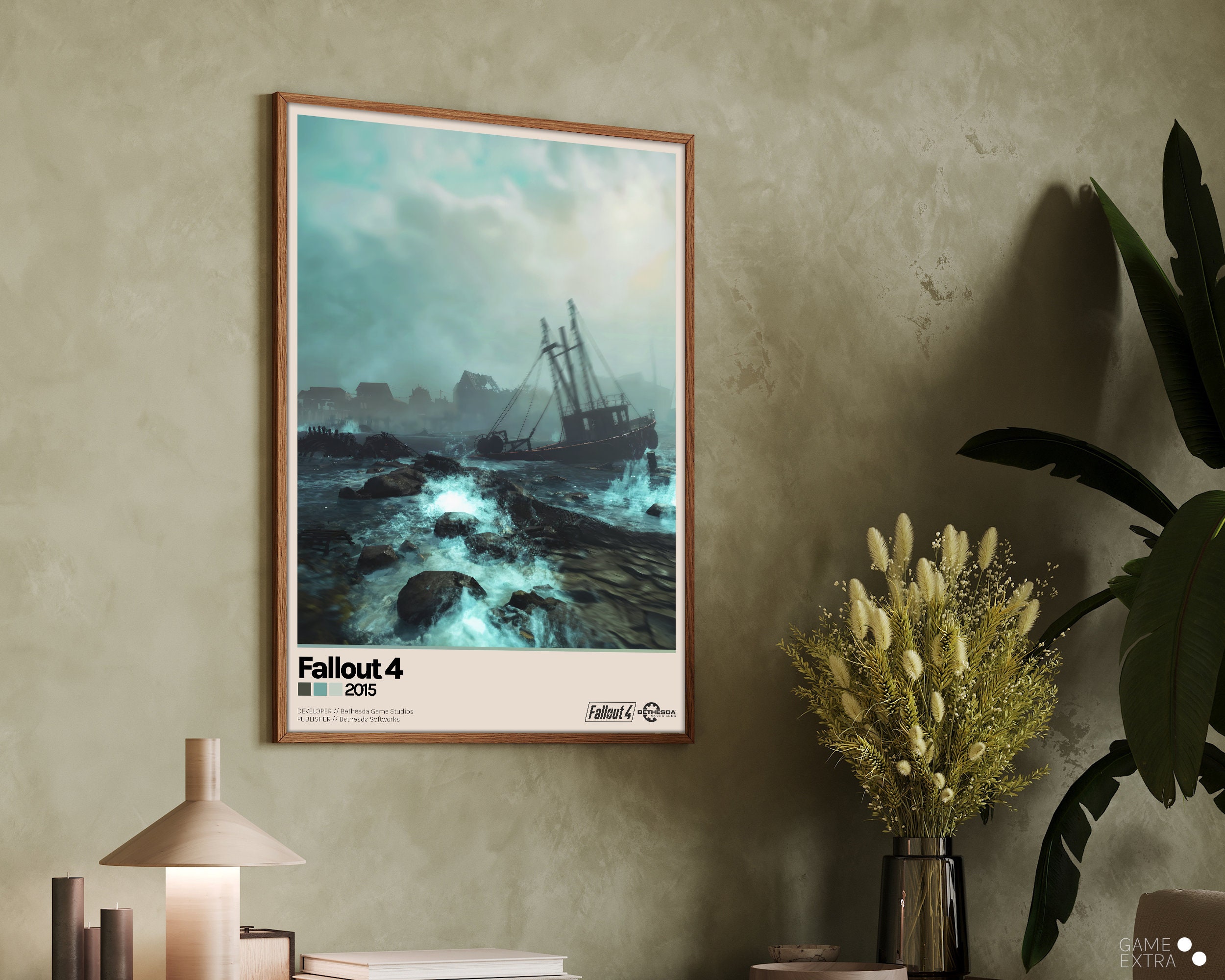 Fallout 4 Poster Physical Print Game Wall Art Poster Art Print Poster ...