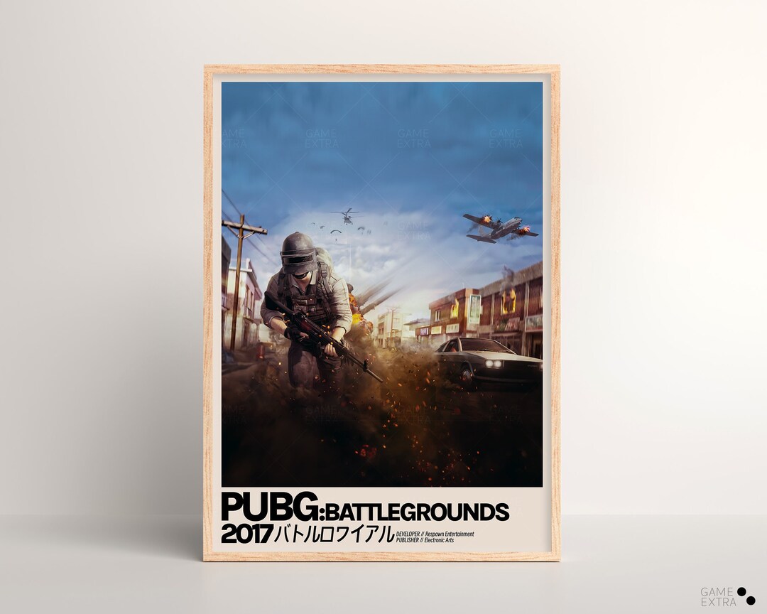 Pubg:battlegrounds Poster [ Physical Print | Game Wall Art | Poster Art ...