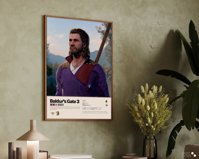 Baldur's Gate 3 Gale Poster Physical Print Game Wall Art Poster Art ...