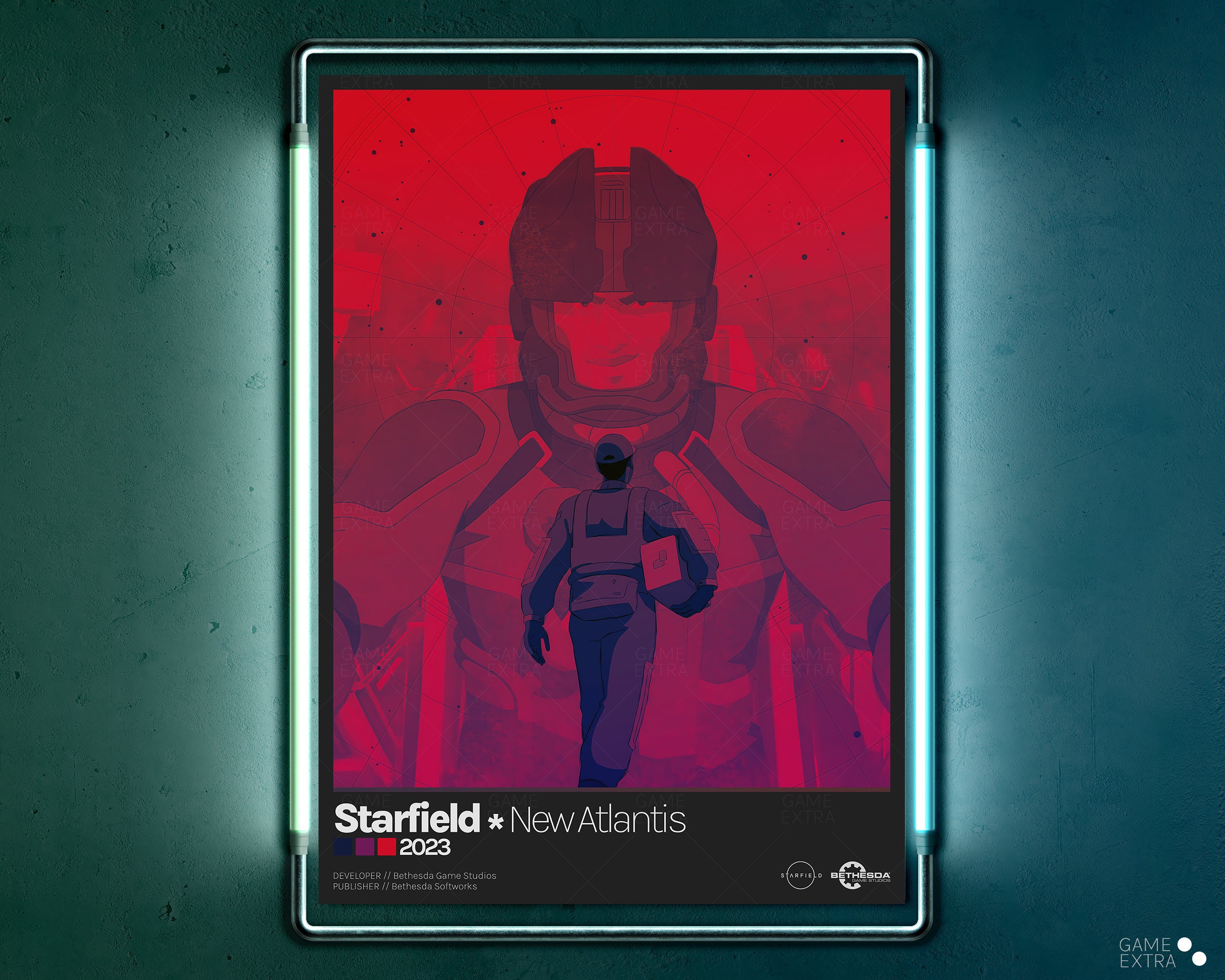 Starfield Poster Light & Dark Mode Minimalist Physical - Etsy