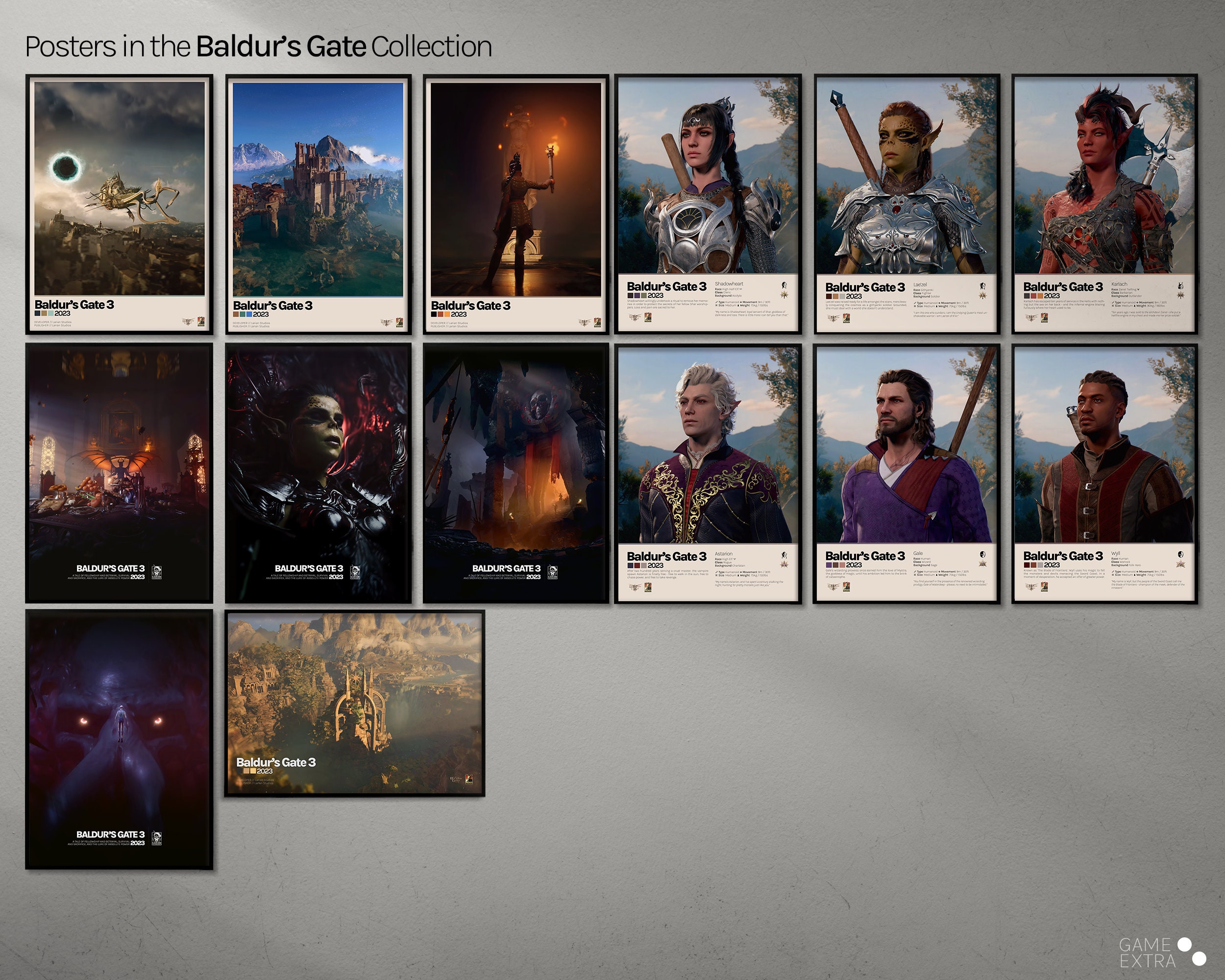 Baldur's Gate 3 Poster Physical Print Game Wall Art Poster Art Print ...