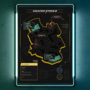Counter-strike X Anubis Map Poster [ Game Wall Art | Poster Print | Art ...