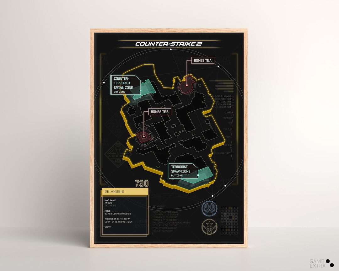 Counter-strike X Anubis Map Poster [ Game Wall Art | Poster Print | Art ...