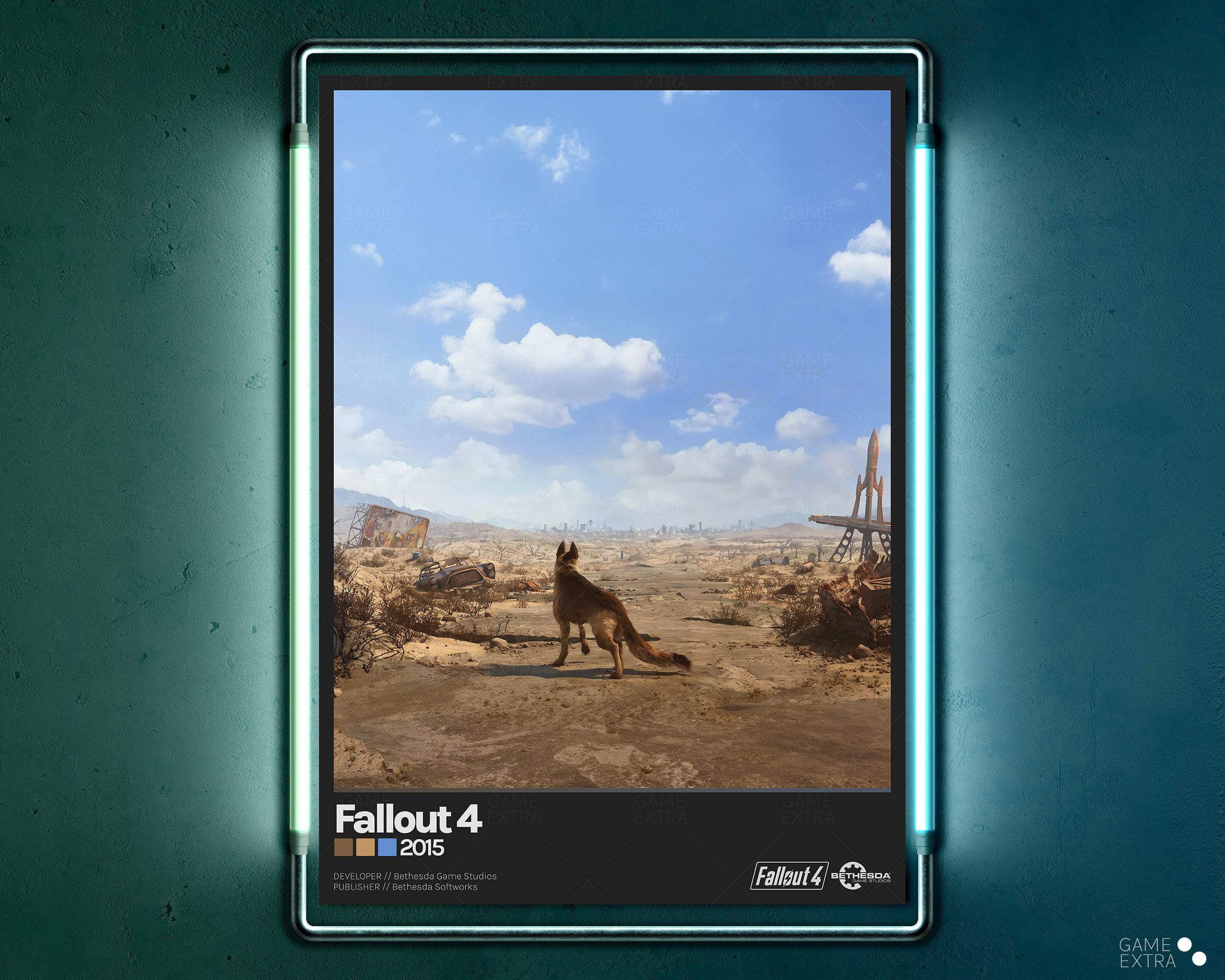 Fallout 4 Poster Physical Print Game Wall Art Poster Art Print Poster ...