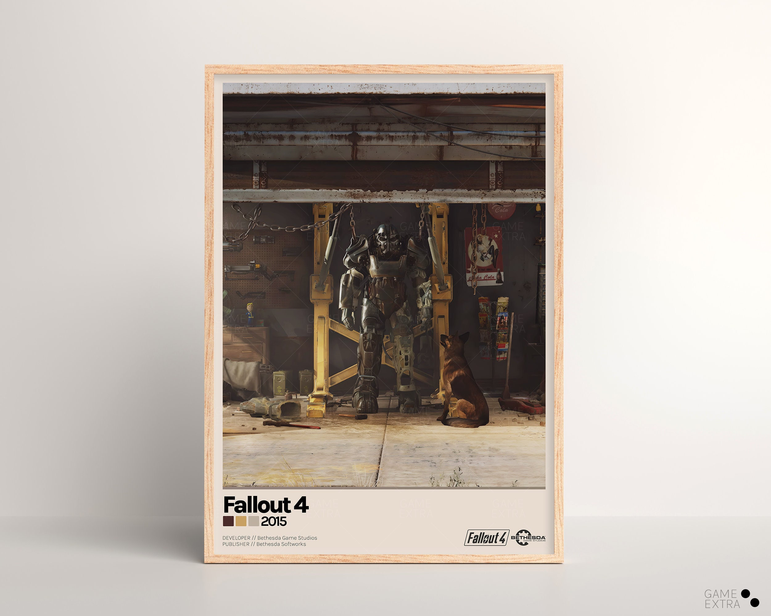 Fallout 4 Poster Physical Print Game Wall Art Poster Art Print Poster ...