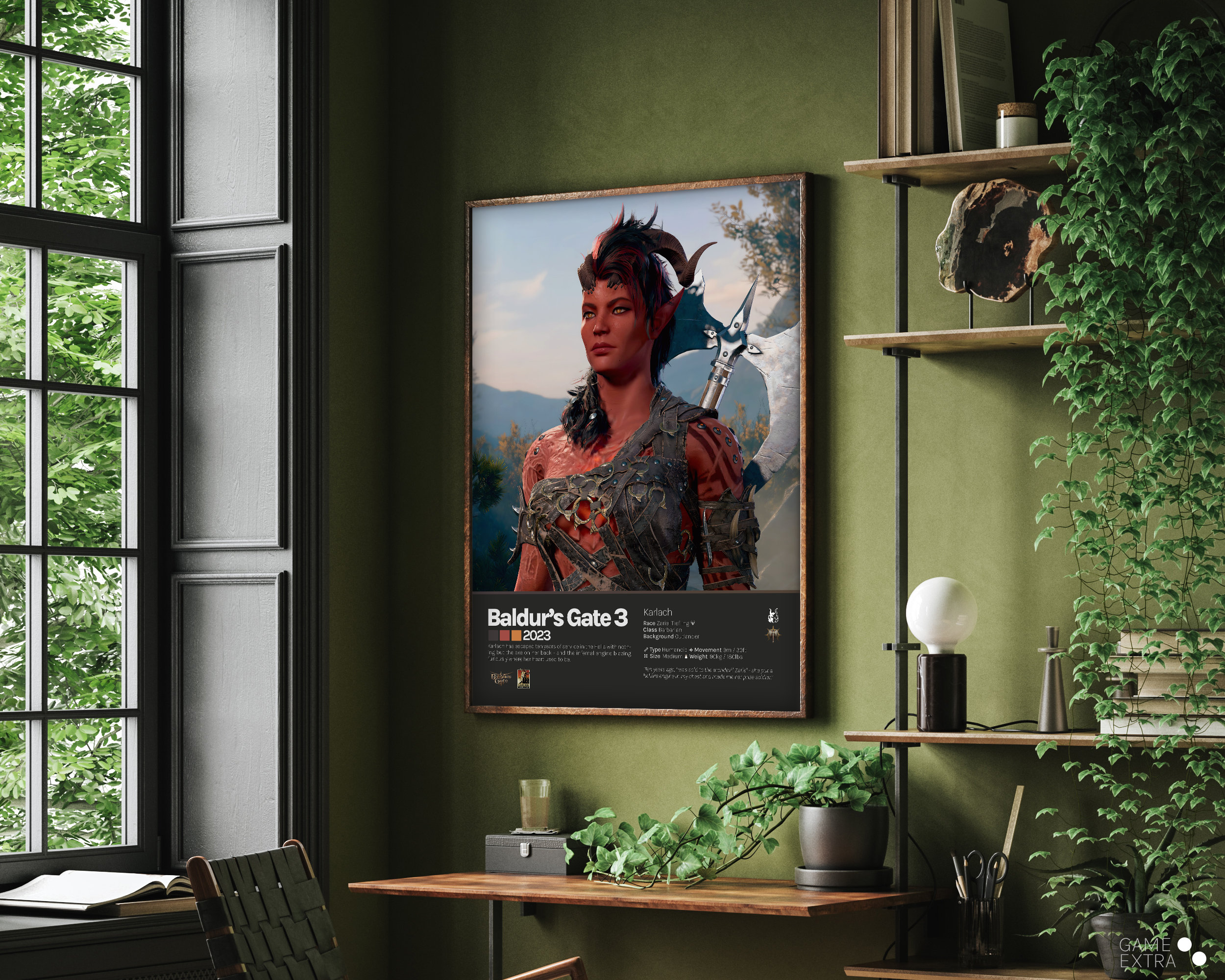 Baldur's Gate 3 Karlach Poster Physical Print Game Wall Art Poster Art ...