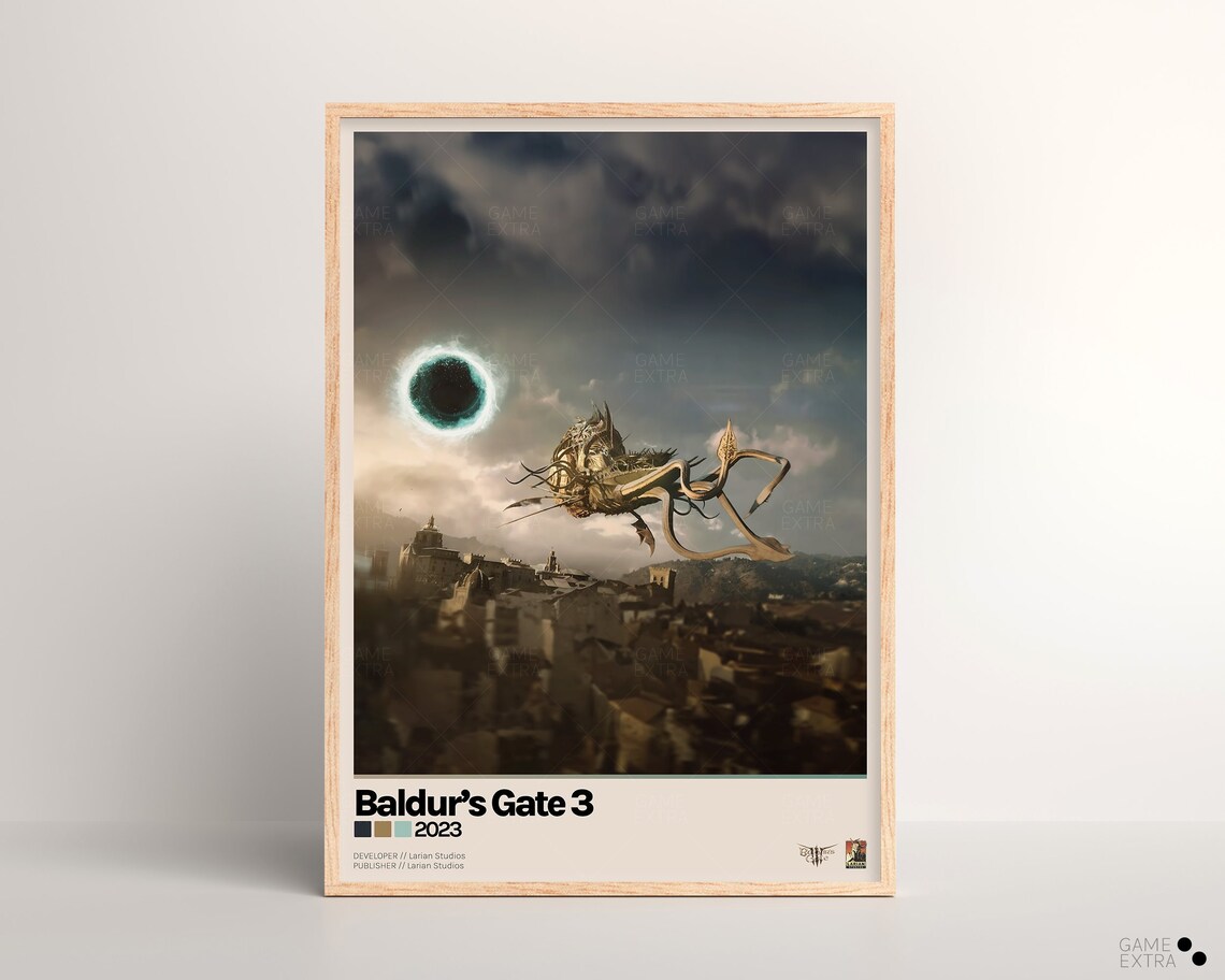 Baldur's Gate 3 Poster Physical Print Game Wall Art Poster Art Print ...