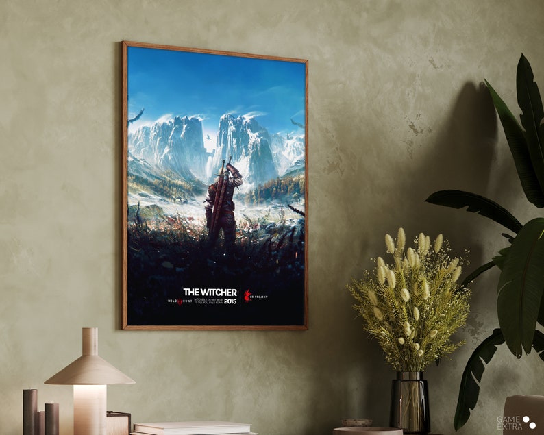 The Witcher 3 Wild Hunt Poster Physical Print Game Wall Art Poster ...