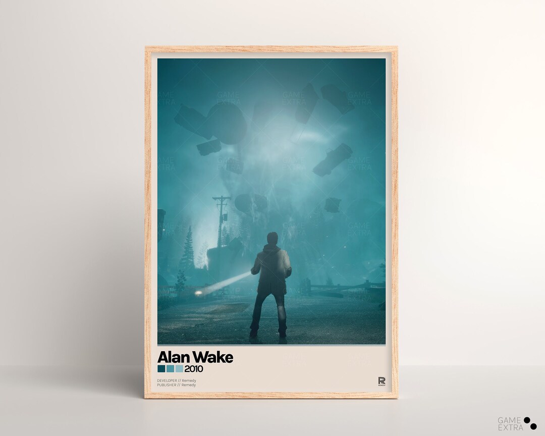 Alan Wake Poster [ Physical Print | Game Wall Art | Poster Art Print ...