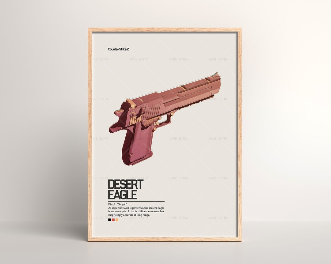 Counter-strike 2 X Deagle Poster [ Game Wall Art | Poster Print | Art ...