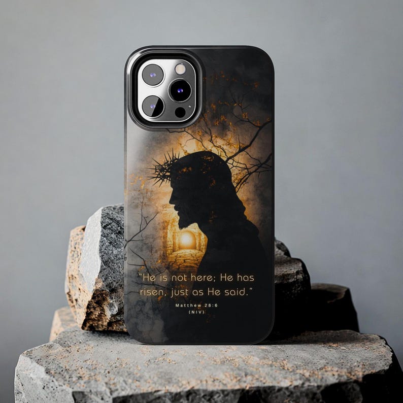 He Has Risen Phone Case, Christian Easter Design, iPhone & Samsung - Etsy