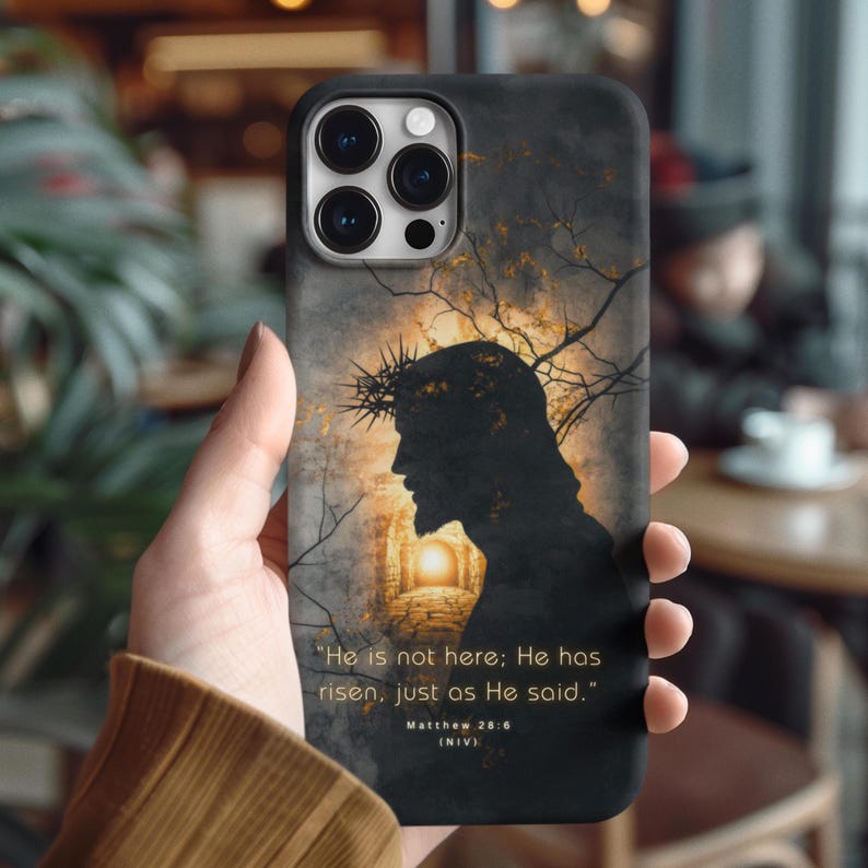 He Has Risen Phone Case, Christian Easter Design, iPhone & Samsung - Etsy