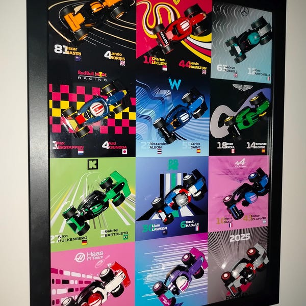 F1 Mini Legos Display - Etsy