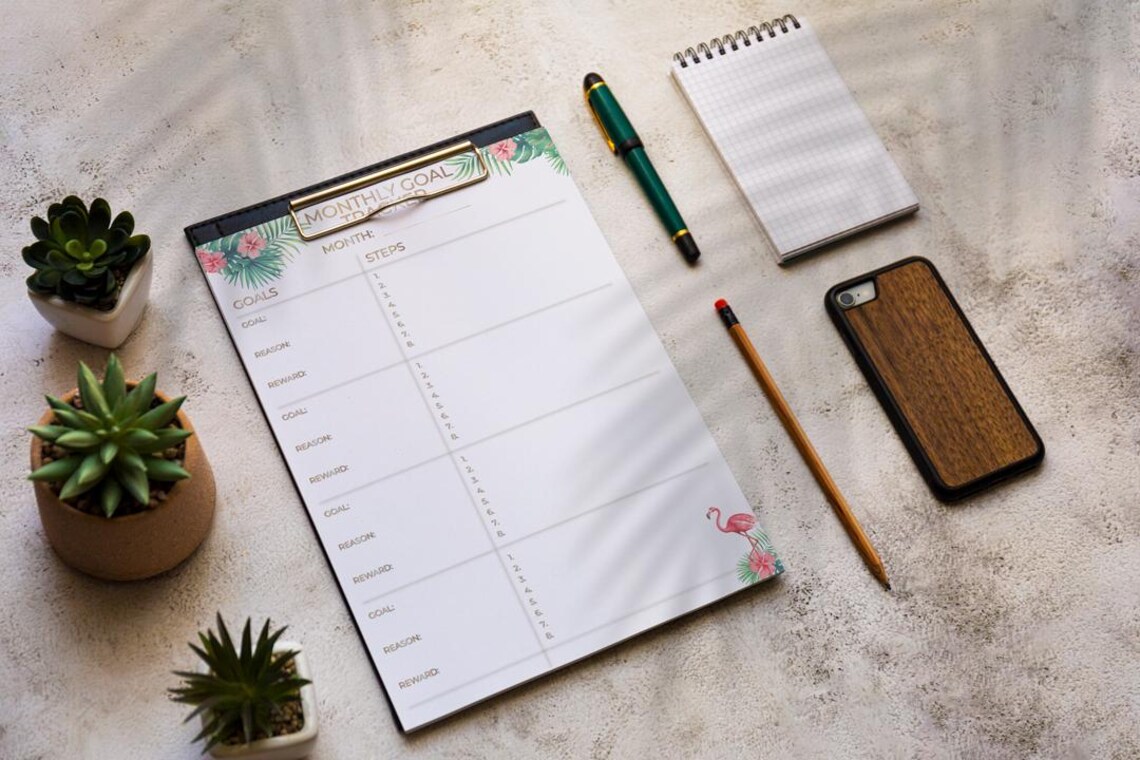 Flamingo Themed Weekly Planner - Etsy
