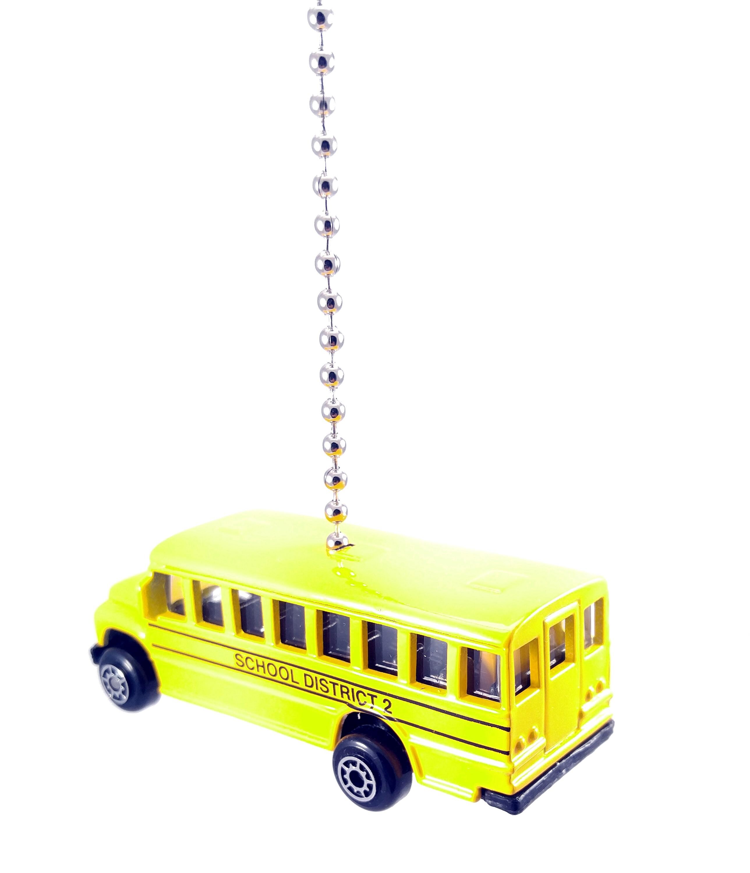 School Bus Yellow Ceiling Fan Light Chain Pull Ornament 322 - Etsy