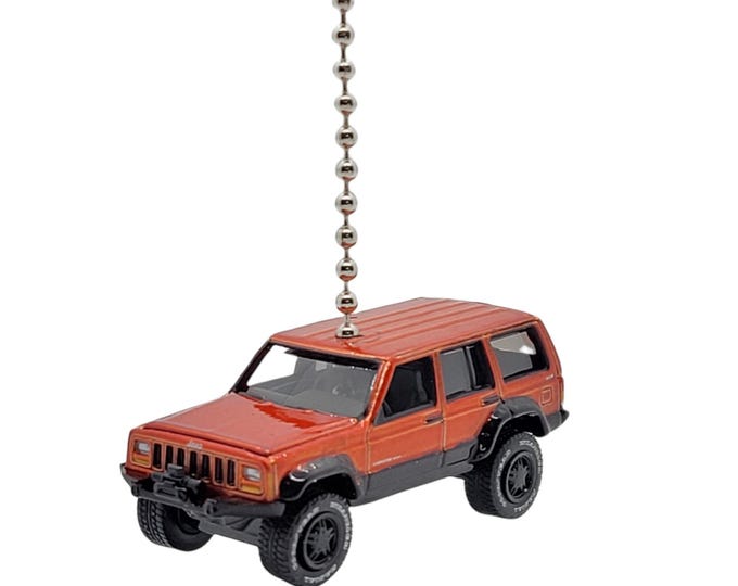 JEEP Cherokee XJ Burnt Orange Ceiling Fan Light Chain Pull Ornament 698 ...