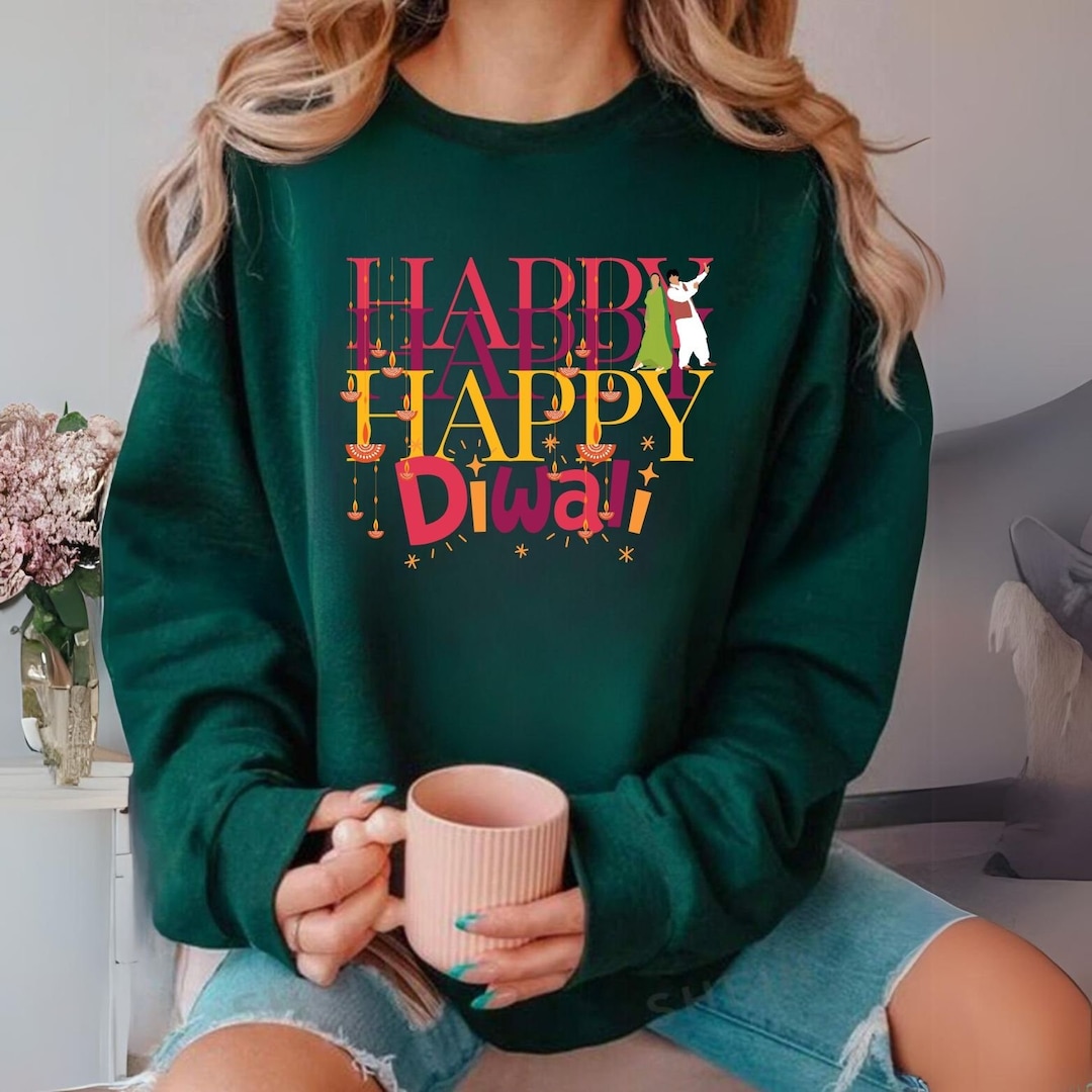 Desi Diwali Bollywood Shah Rukh Khan Kajol Unisex Crewneck Sweatshirt ...