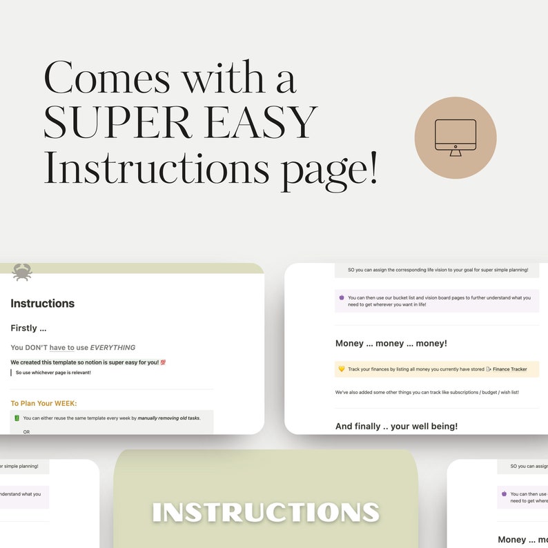 Notion Life Planner, All in One Notion Template Dashboard, Notion That ...