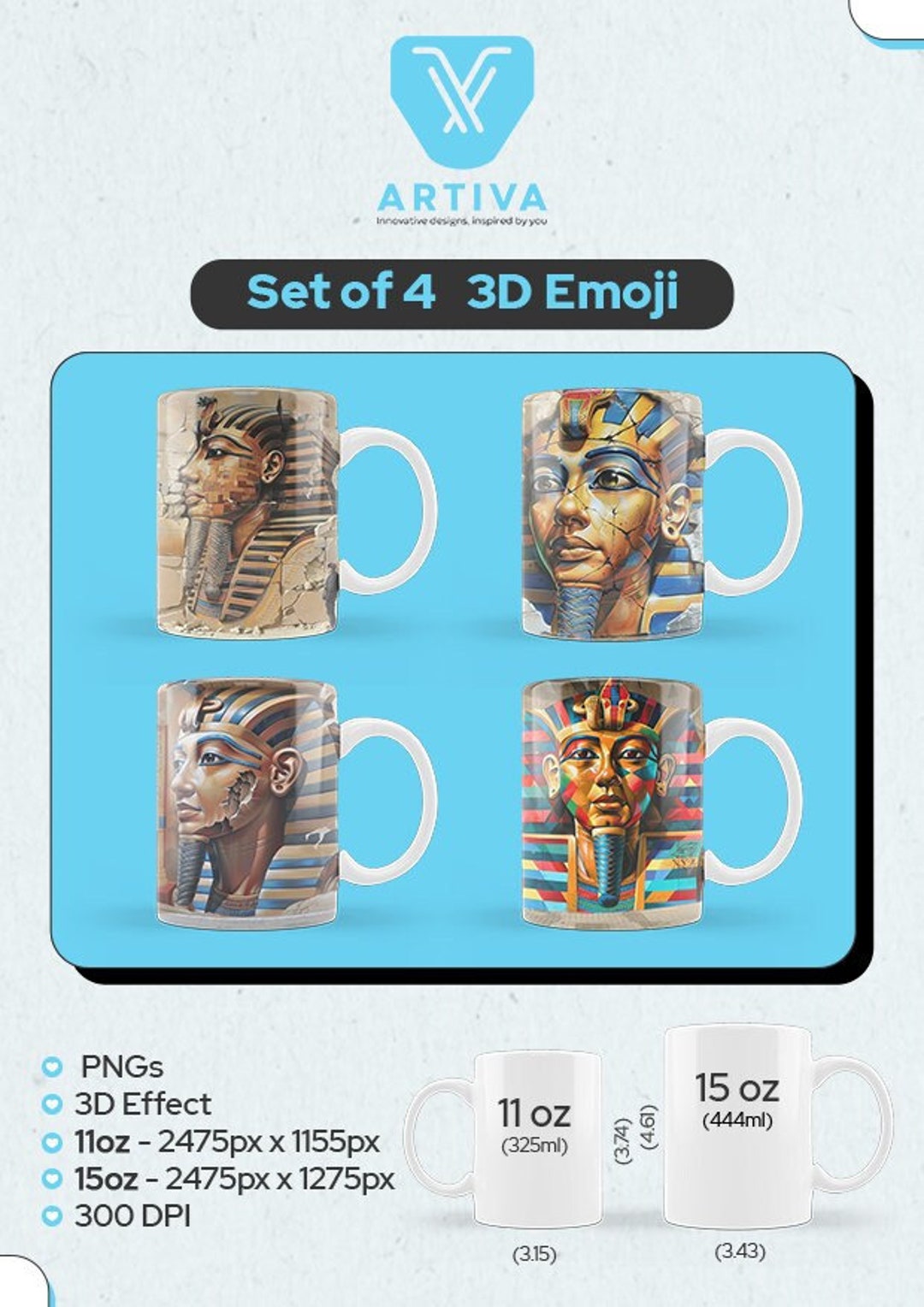 Ancient Awakening: 3D Graffiti Mural of an Egyptian Pharaoh's Return ...