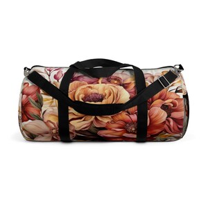 The Perfect Duffel Bag With a Vintage Floral Design for Travel, Gym ...