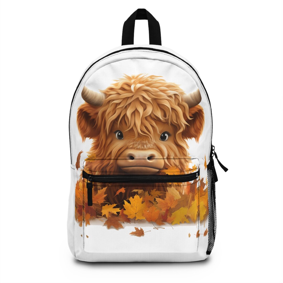 Cute Highland Cow Backpack Heavy Duty but Lightweight Waterproof With ...