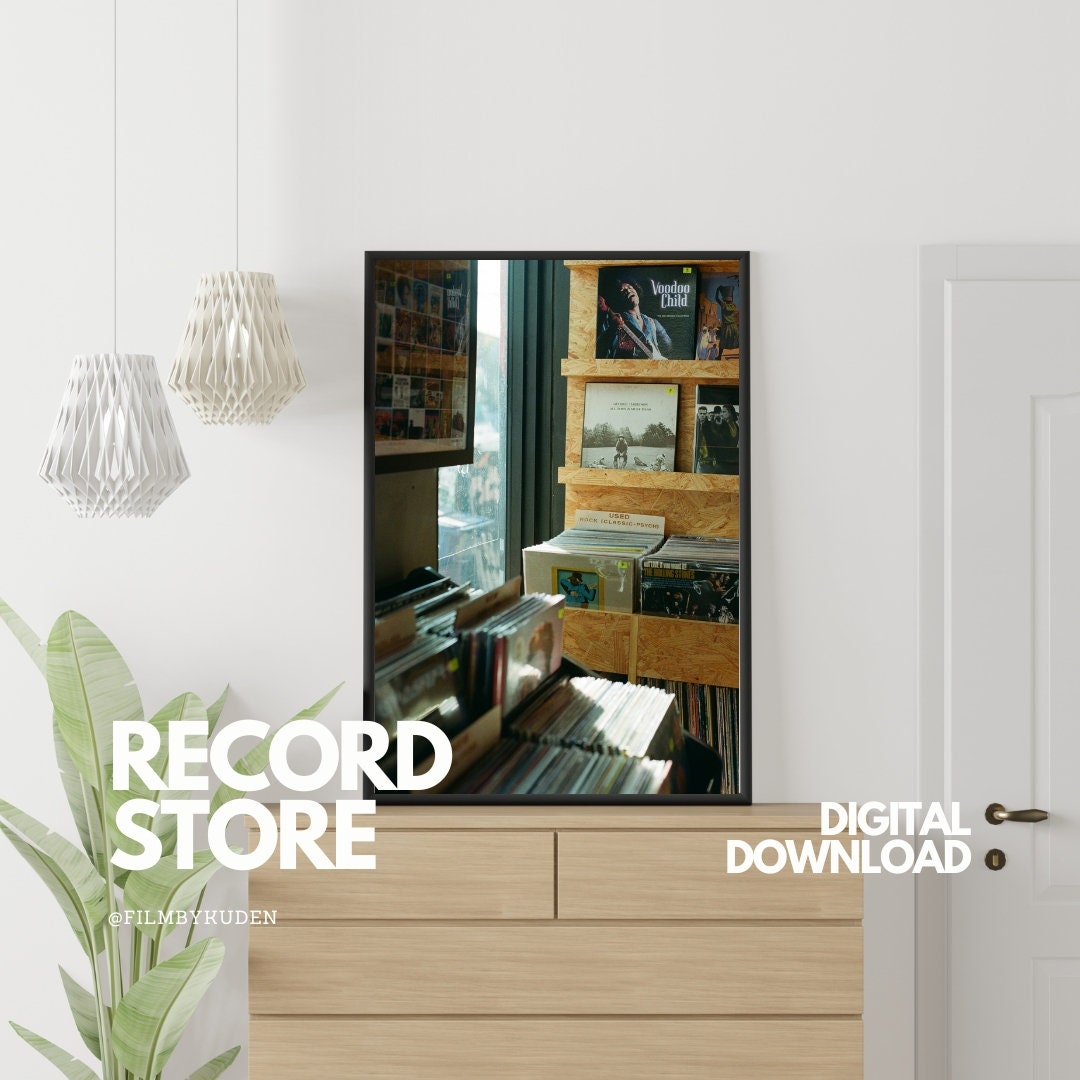 Record Store Printable Wall Art Decor - Etsy