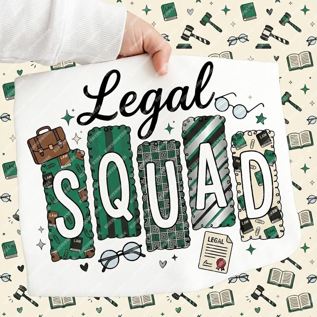 Legal Squad PNG Lawyer Sublimation Design, Future Attorney Law Student ...