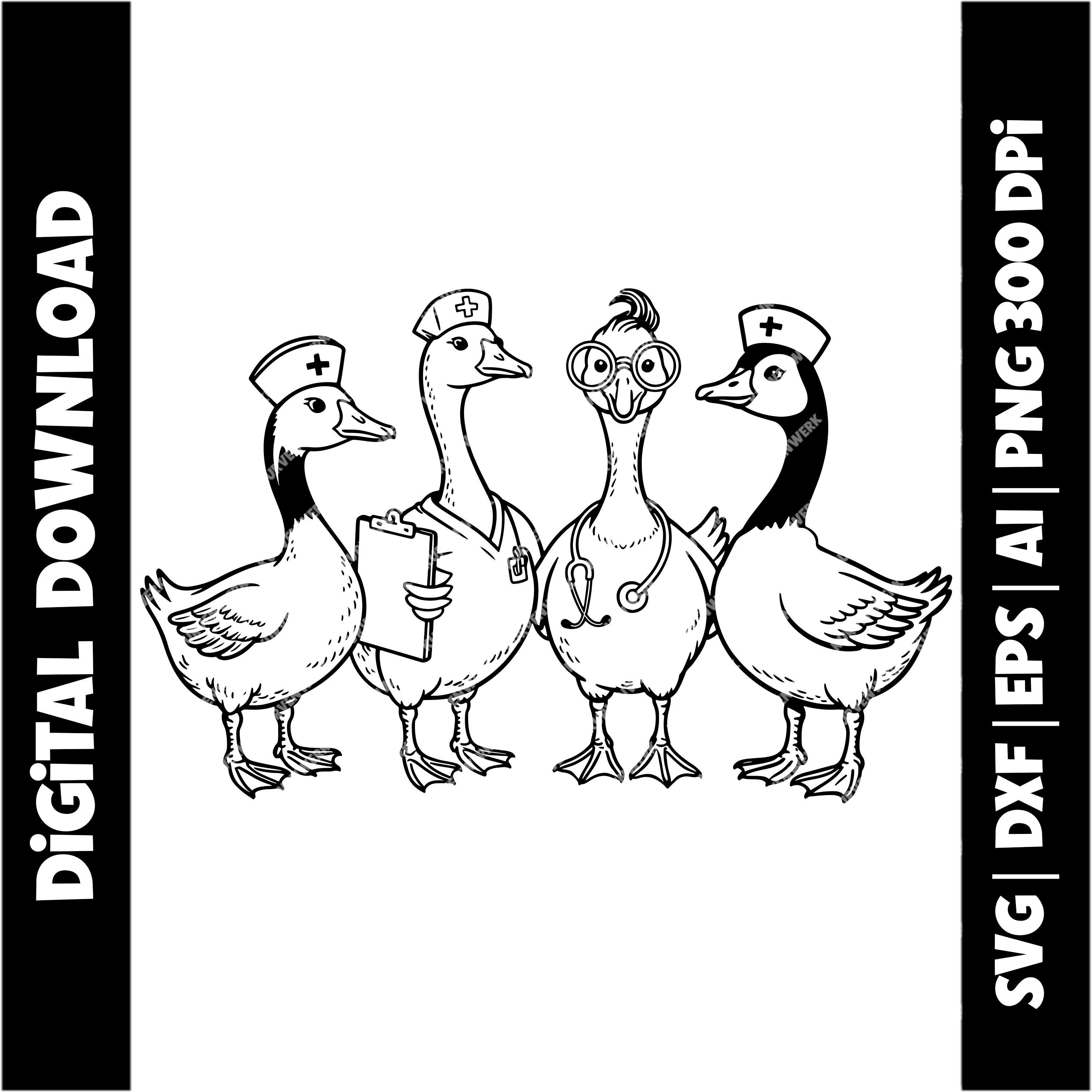 Goose Nurse SVG, Nurse Life Svg, Nursing Svg, Scrubs Svg, Gift for ...