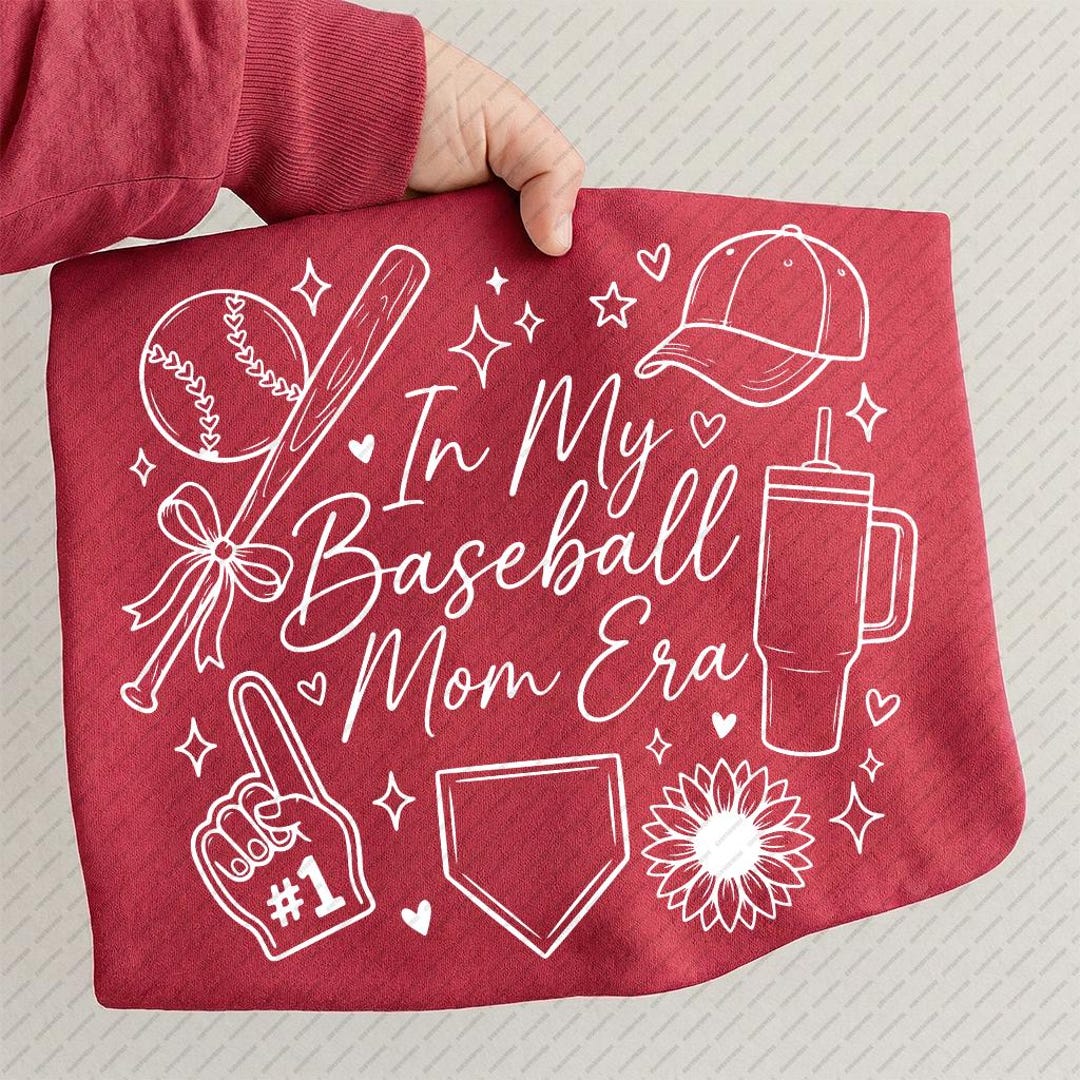 In My Baseball Mom Era SVG Coquette Shirt Design Bat Bow Tumbler PNG ...