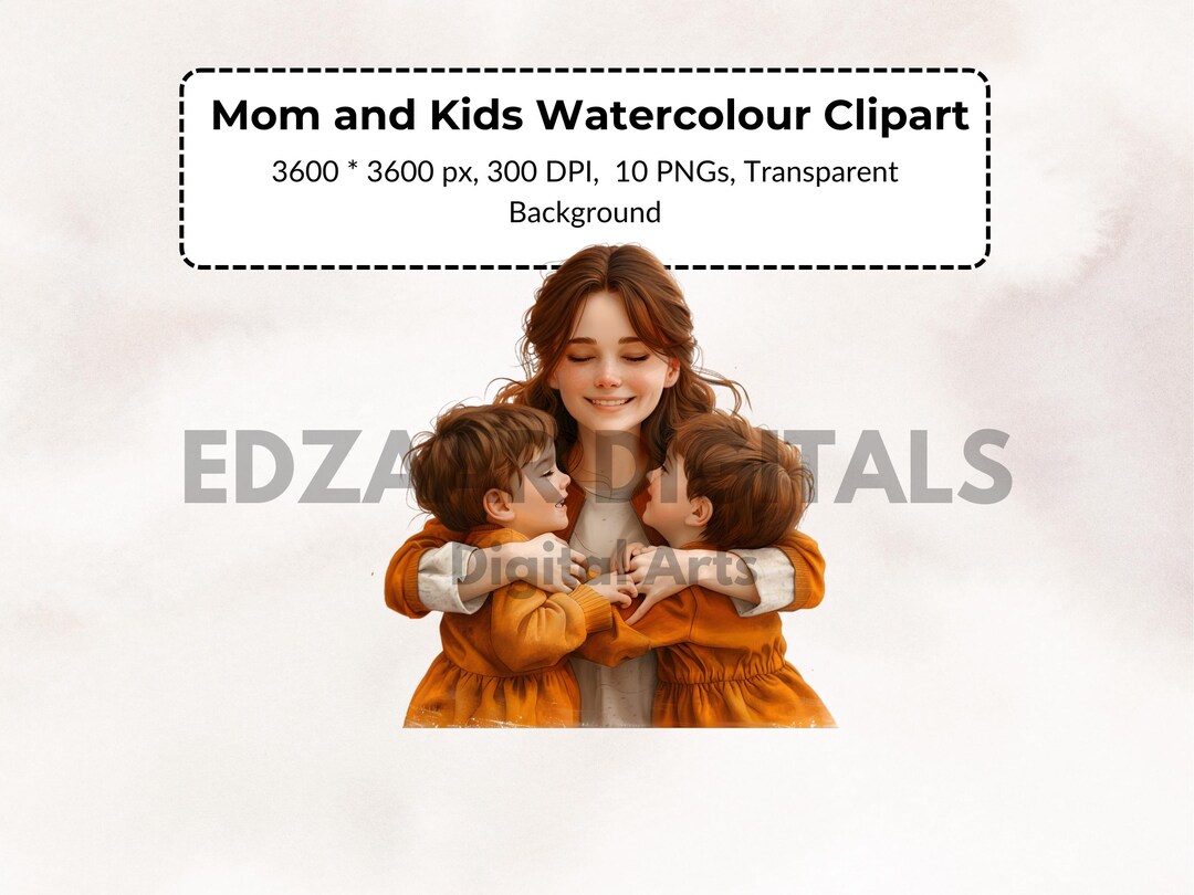 10 Mom and Kids Clipart, Family Illustration, Childcare Clip, Family ...