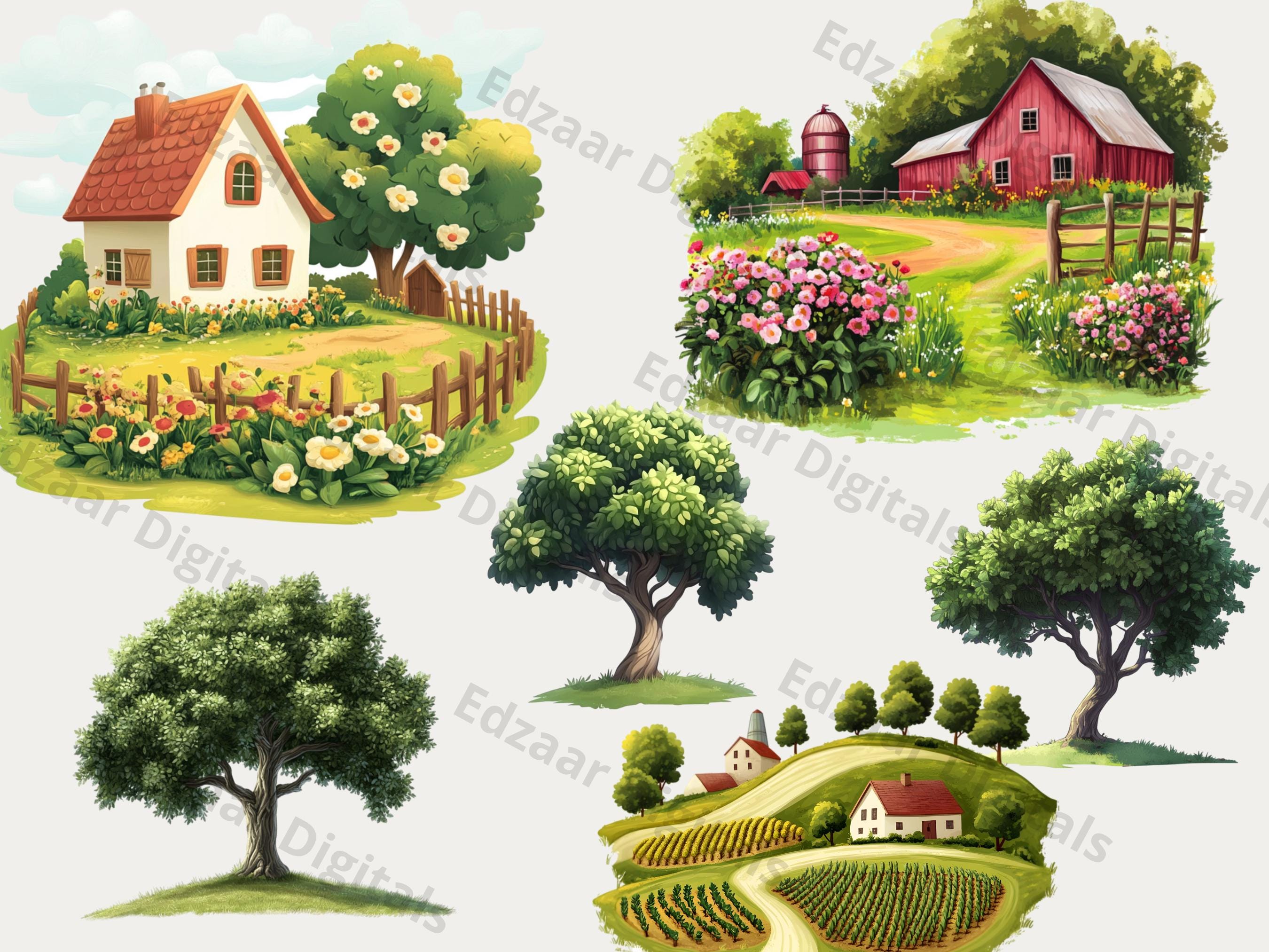50 Farm Animals Clipart Bundle, Realistic 3D Design, 3D Clipart ...