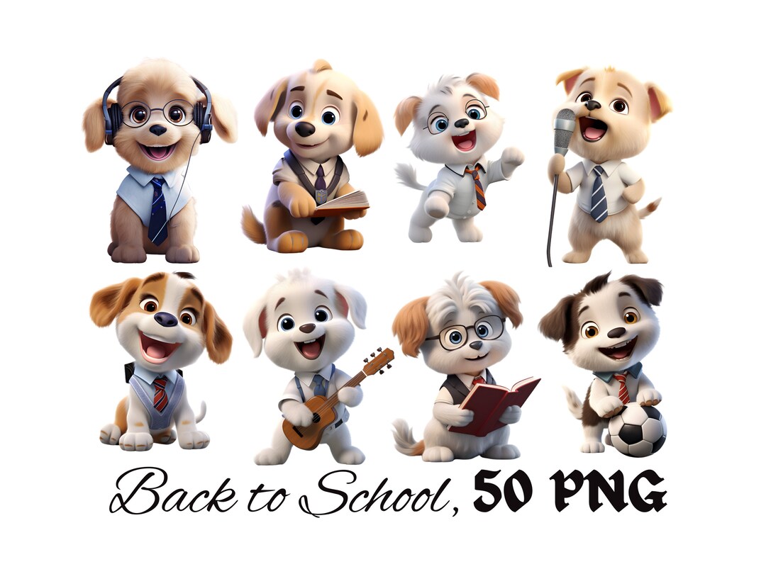 Back to School Svg Bundle, Back to School Clipart, Baby Dog, School ...