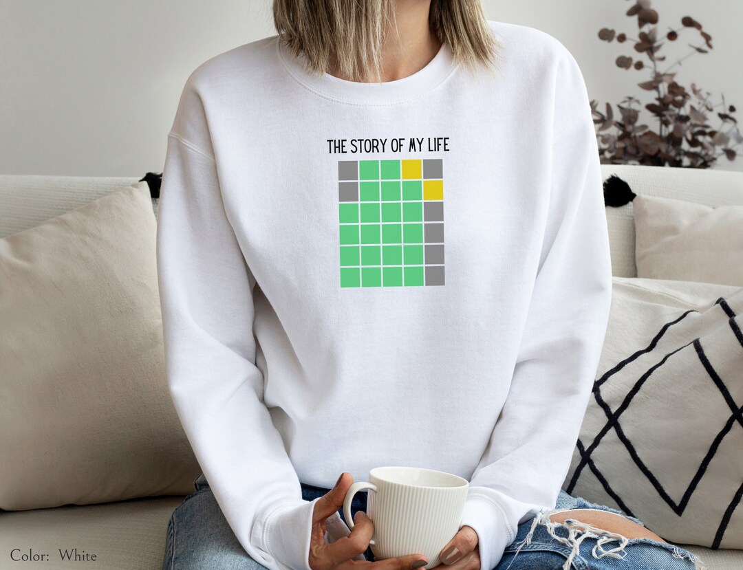 Funny Wordle Sweatshirt, Crossword Lovers Gift, Wordle Addict Shirt ...