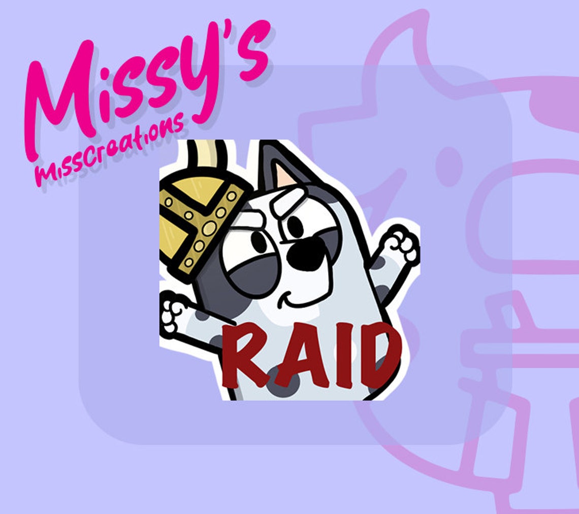 Muffin Bluey Twitch Emote - Etsy