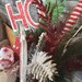 Christmas Santa Boot Floral Centerpiece With Ho Ho Sign- Festive ...
