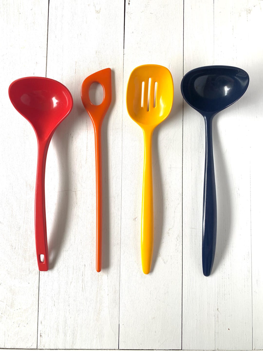 Vintage Colorful Melamine Cooking Utensils, Rosti Denmark - Etsy