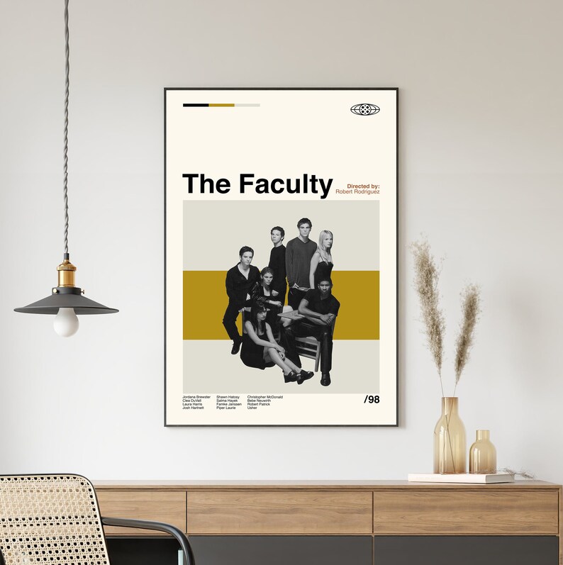 The Faculty Movie Poster, the Faculty Print, Minimalist Poster, Retro ...