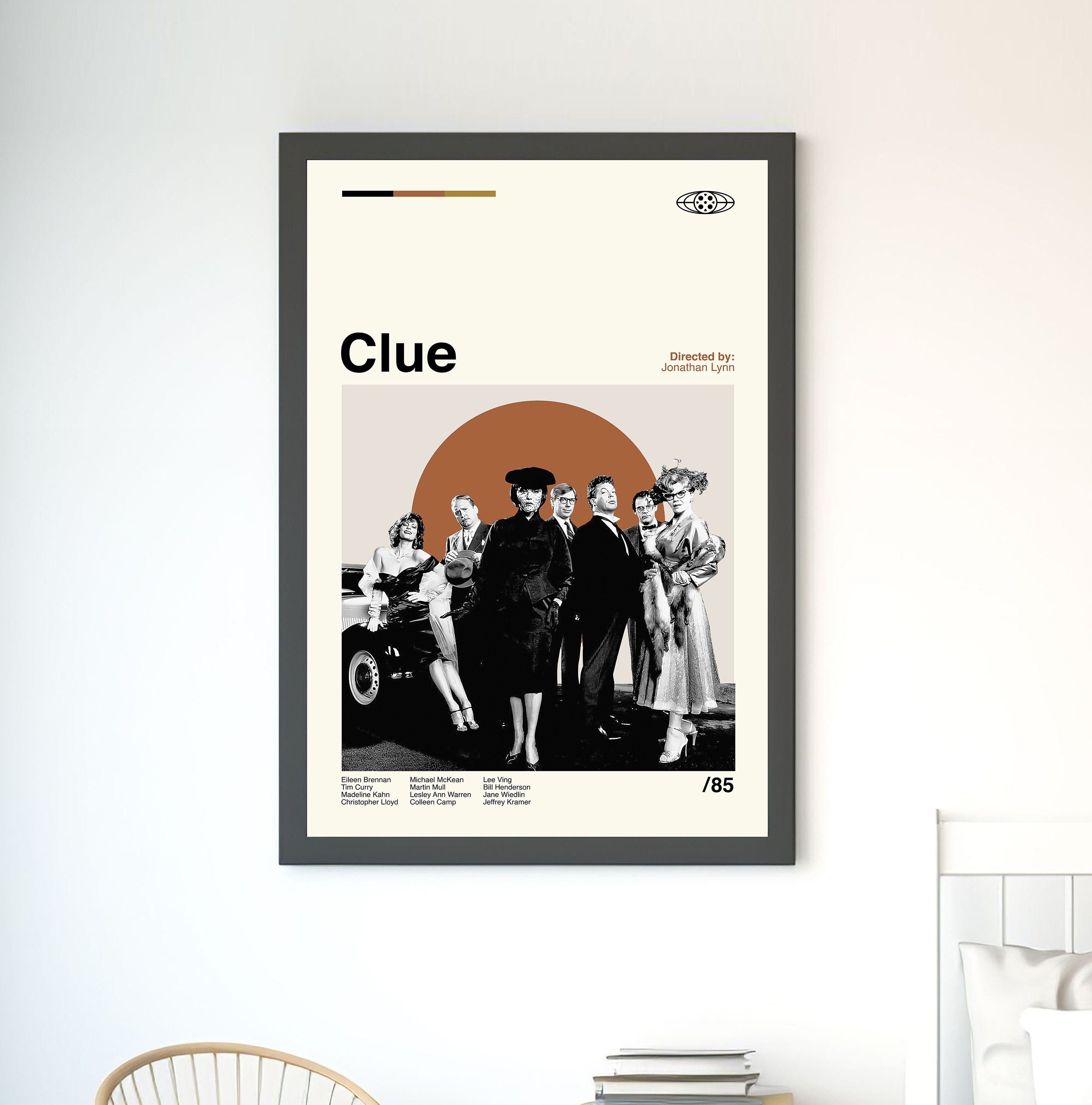 Clue Movie Poster, Clue Print, Modern Movie Poster, Wall Decor, Vintage ...