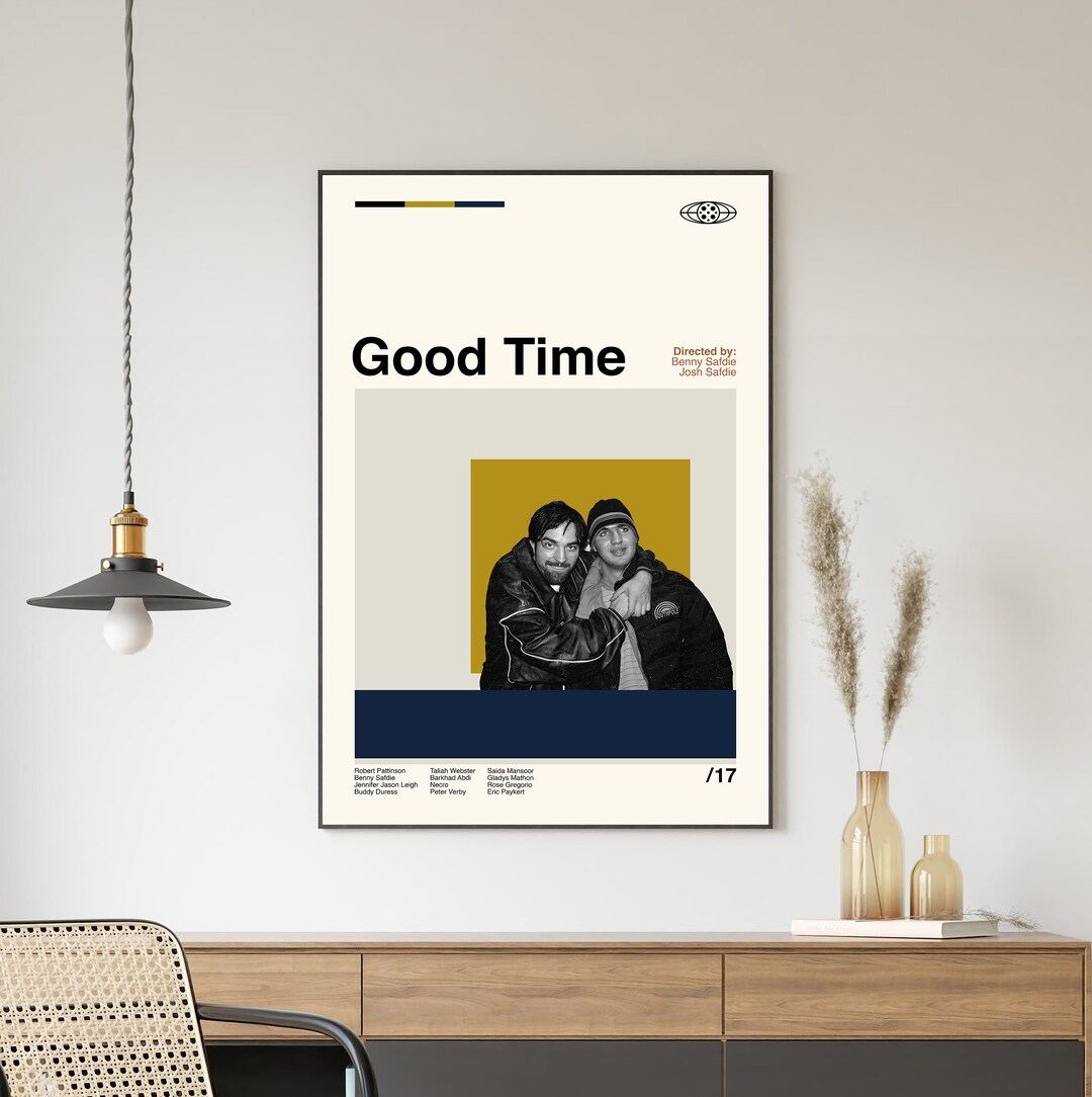 Good Time Movie Poster, Good Time Print, Modern Movie Poster, Wall ...