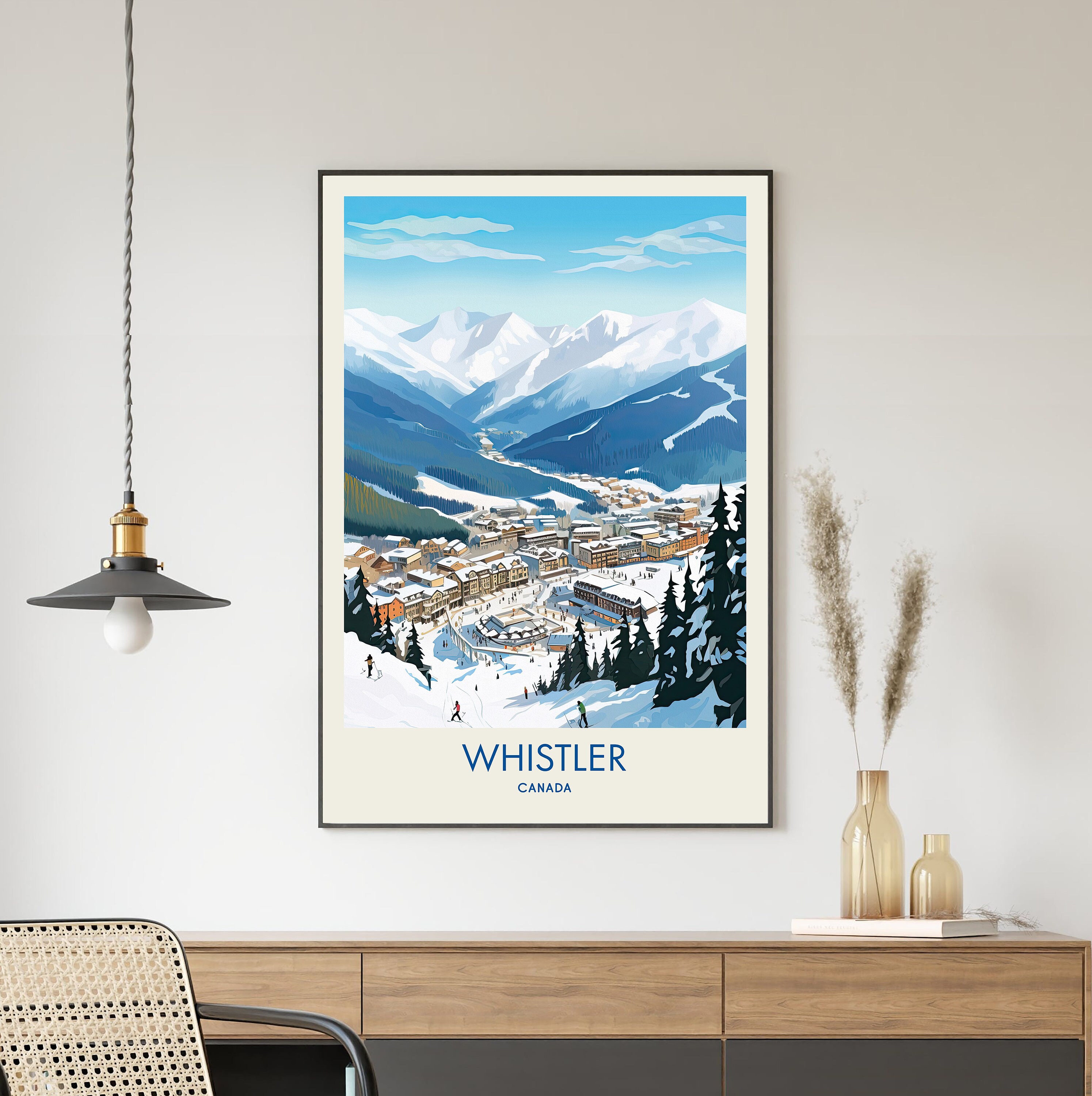 Whistler Travel Poster, Whistler Print, Digital Download, Printable ...