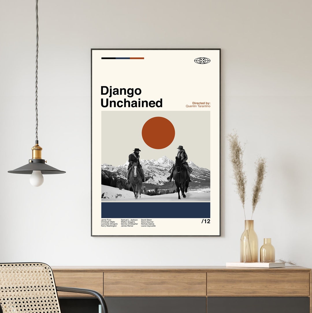 Django Unchained Poster Django Unchained Print Custom - Etsy