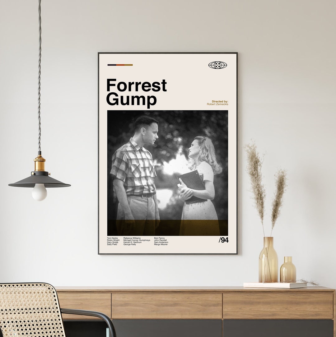 Forrest Gump Poster, Forrest Gump Movie Poster, Retro Movie Poster ...
