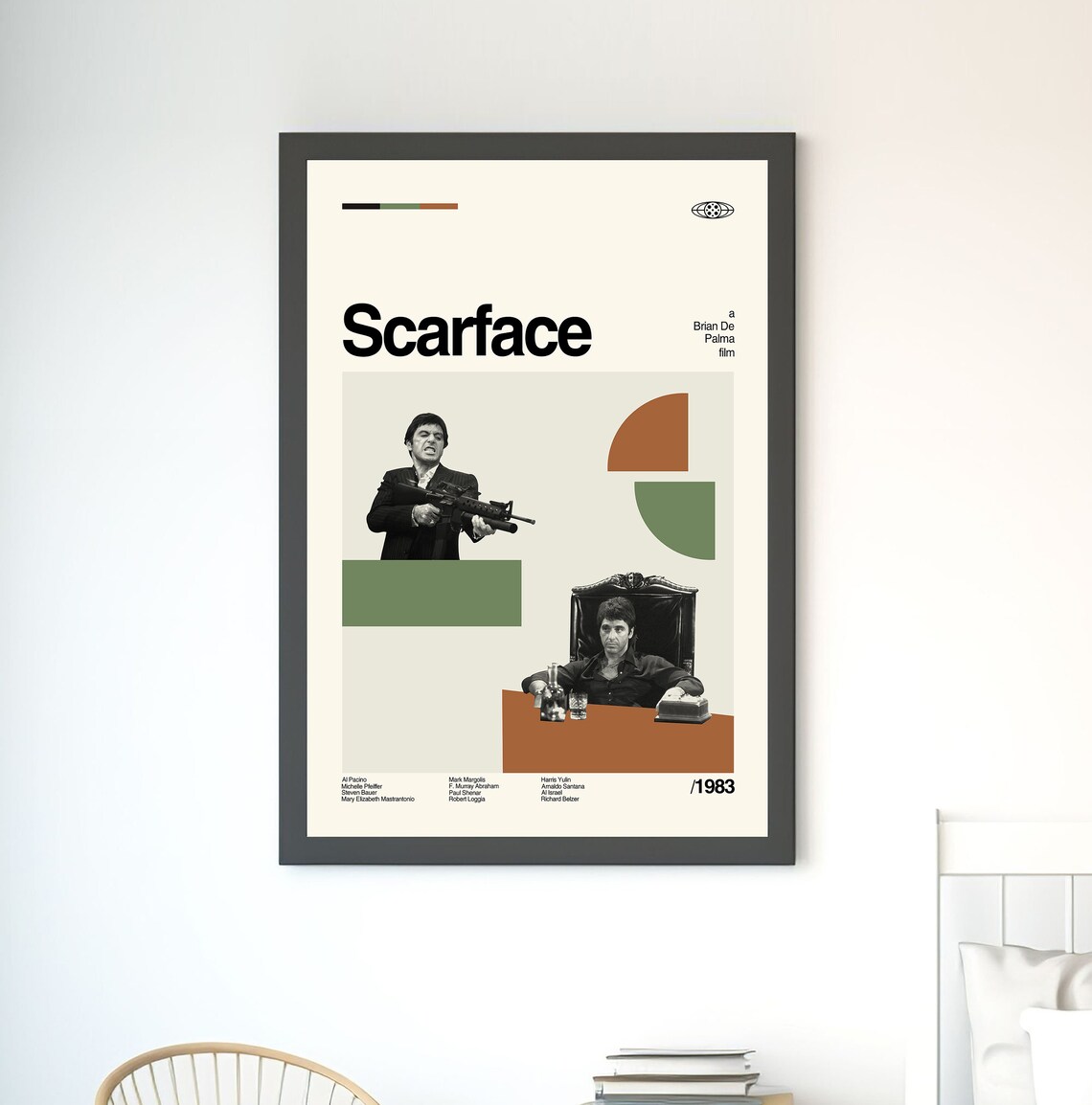Scarface Movie Poster Scarface Print Wall Art Minimalist - Etsy