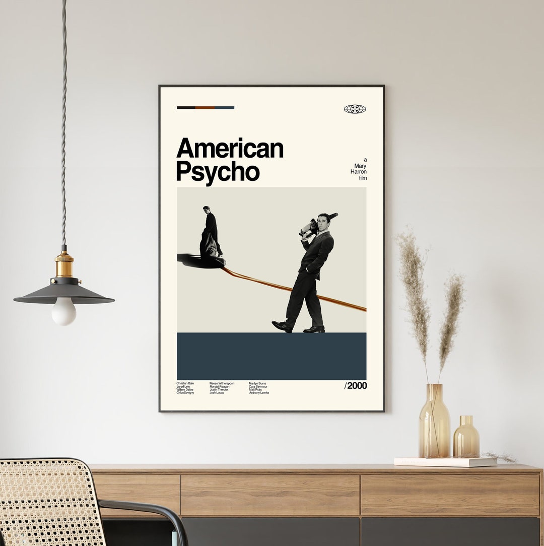 American Psycho Poster American Psycho Print Minimalist - Etsy