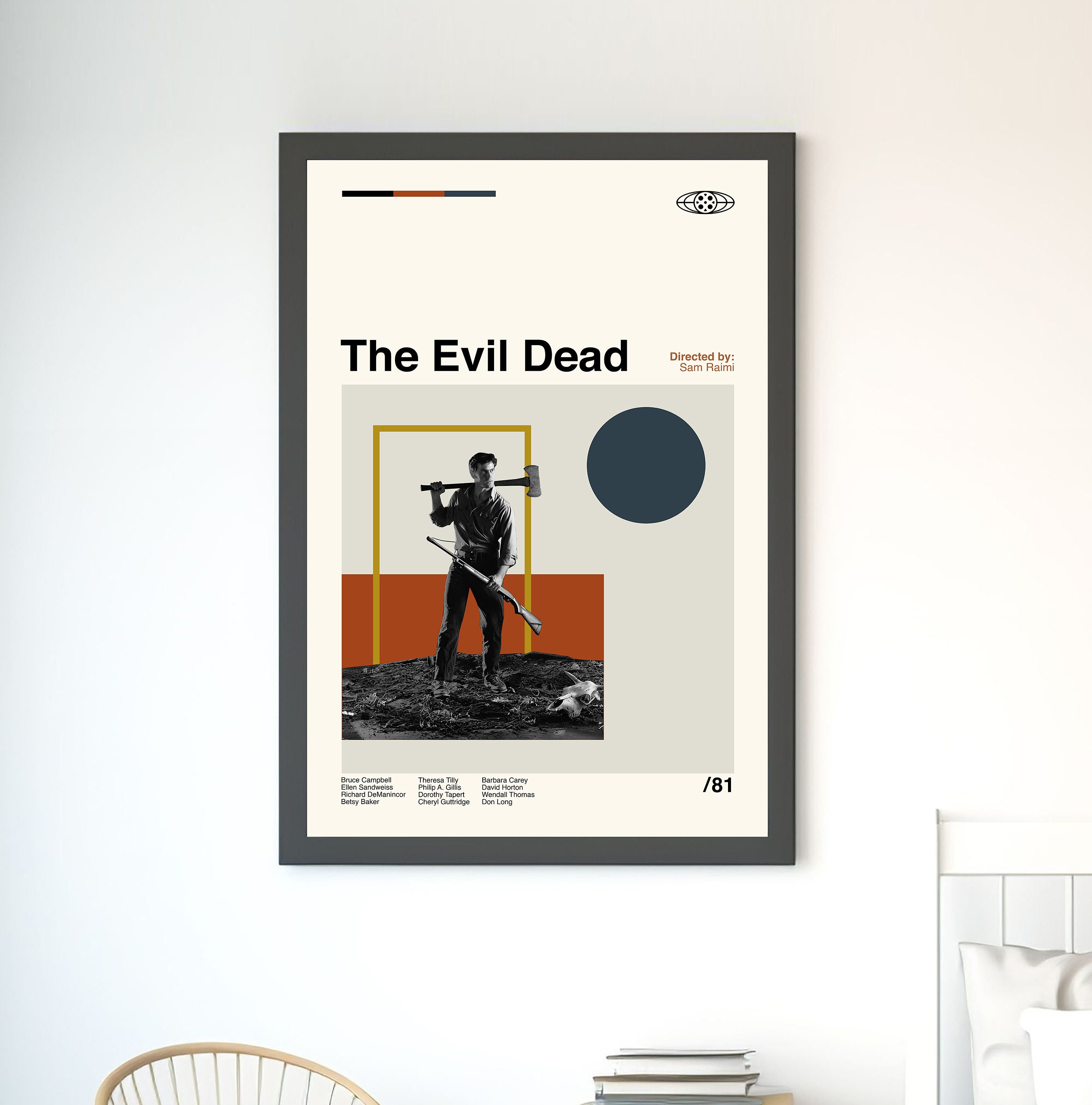 The Evil Dead Movie Poster, the Evil Dead Print, Wall Art, Minimalist ...