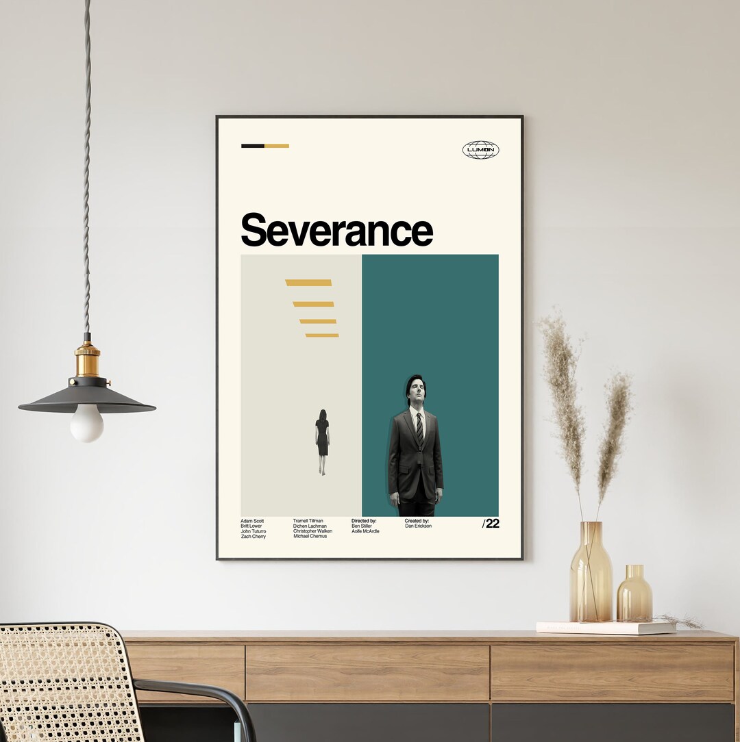 Severance Movie Poster, Severance Poster, Minimalist Poster, Retro Modern, Vintage Poster ...